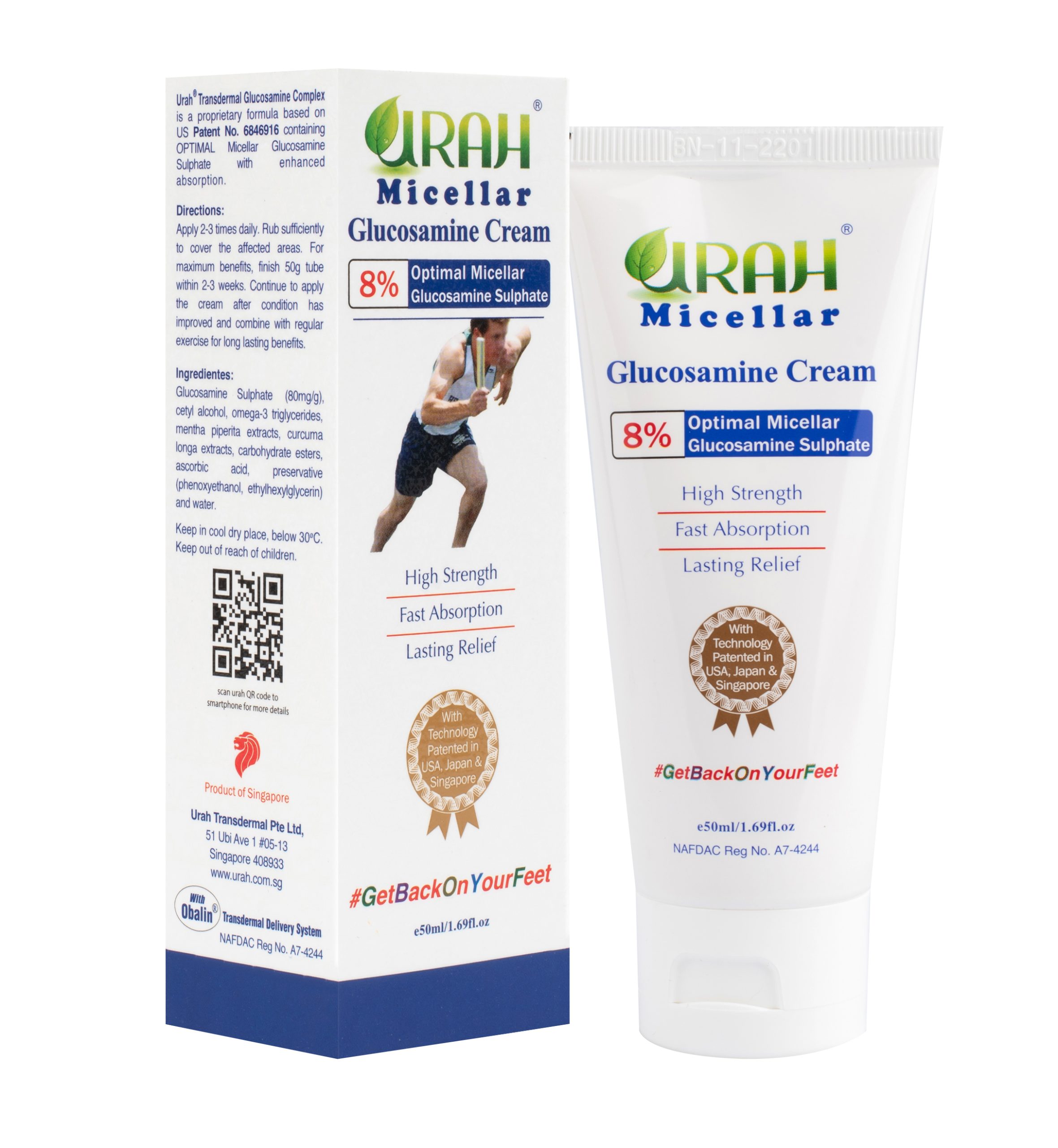 The Science Behind - Urah micellar glucosamine joint cream | Glucosamine Creams